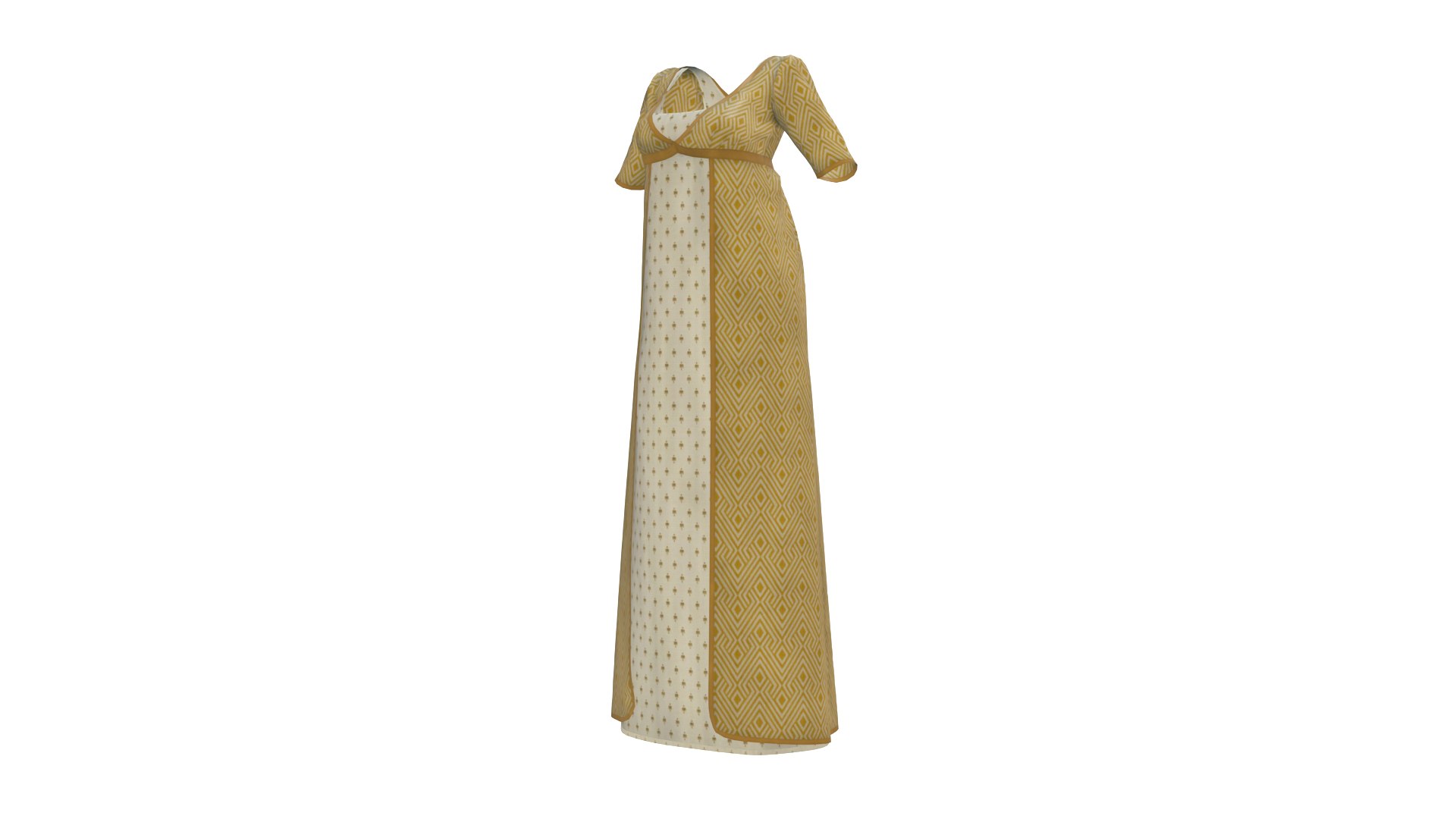 Regency Dress 3D Model 3D Model - TurboSquid 2304530