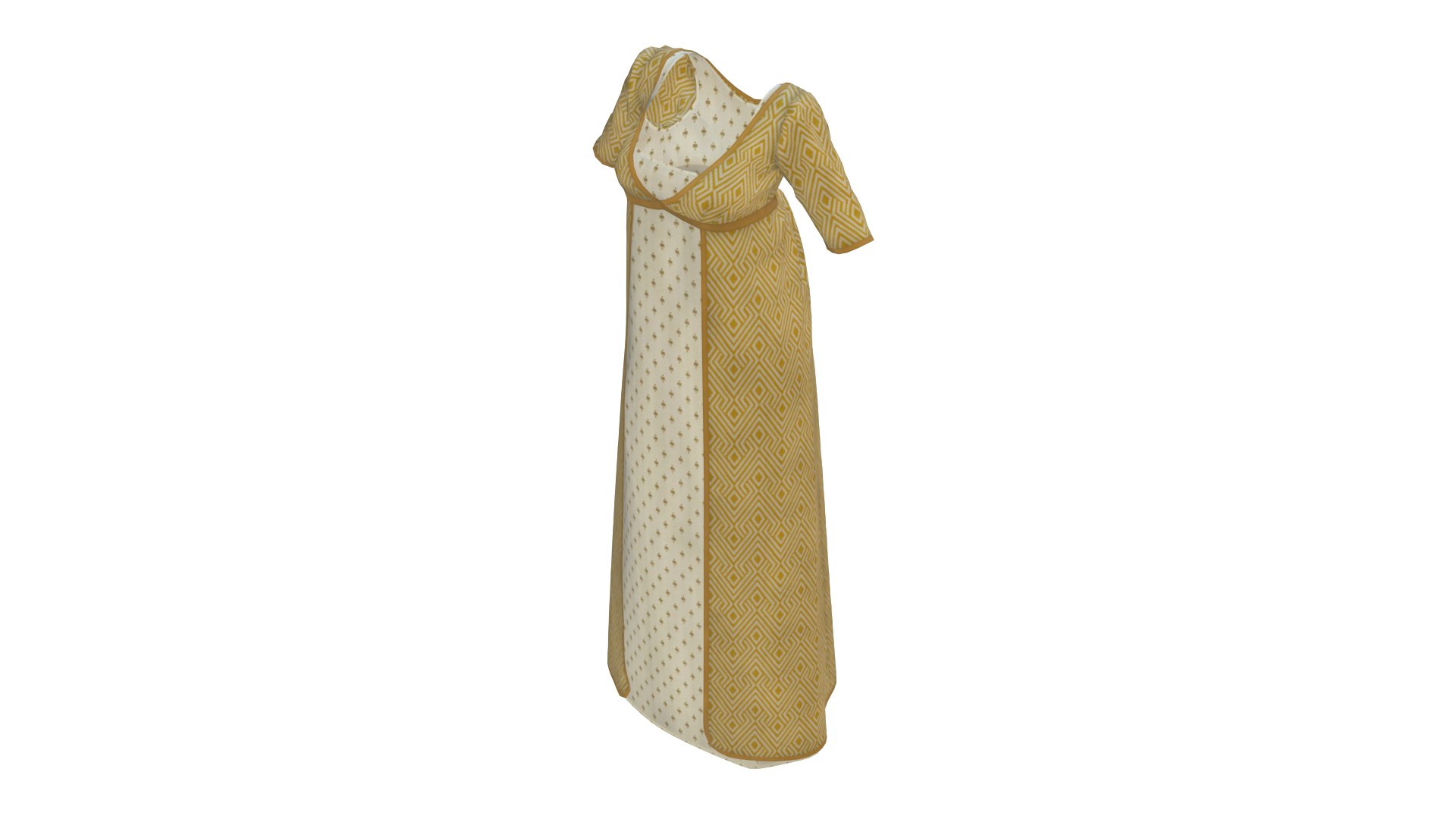 Regency Dress 3D Model 3D Model - TurboSquid 2304530