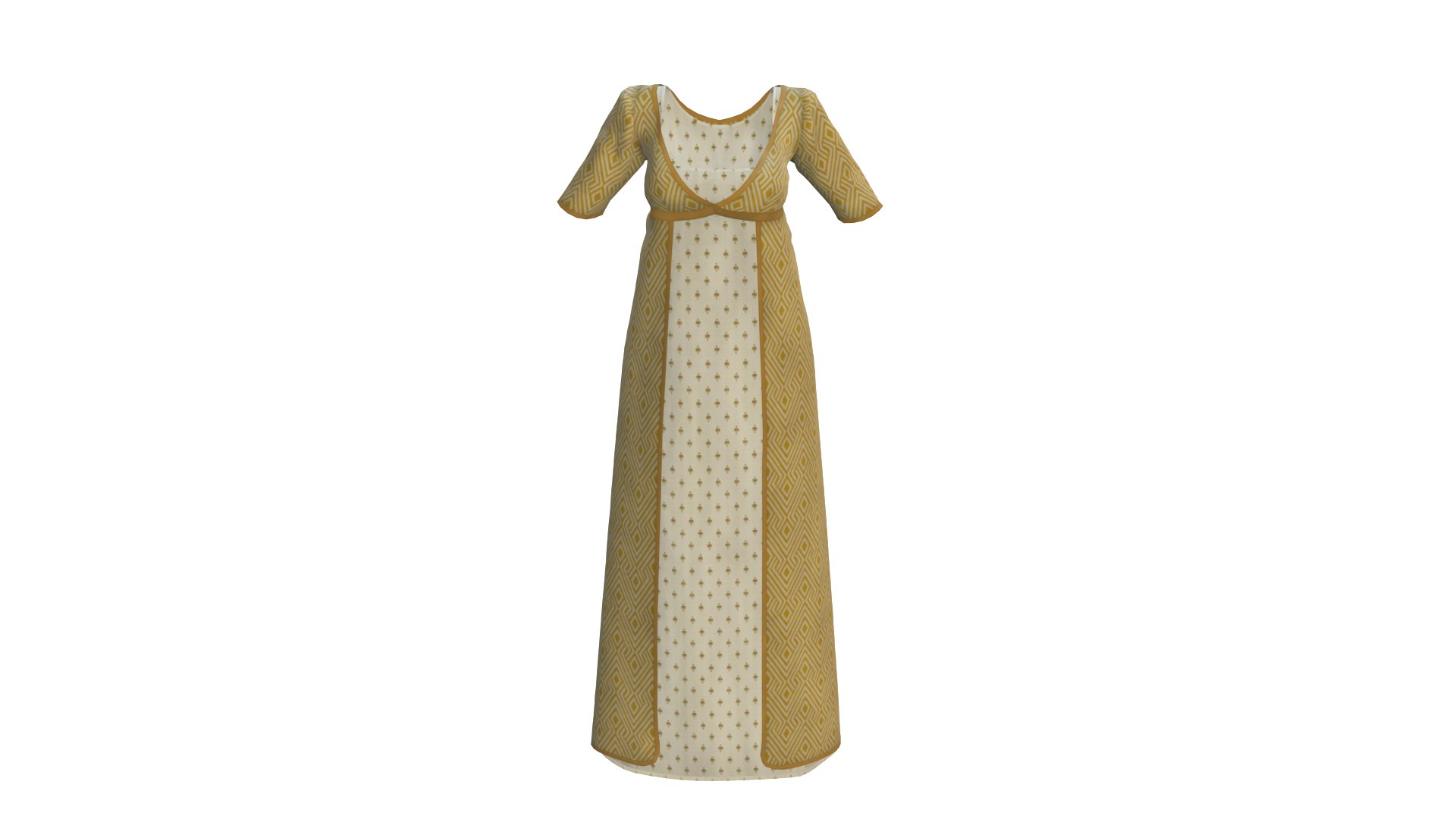 Regency Dress 3D Model 3D Model - TurboSquid 2304530