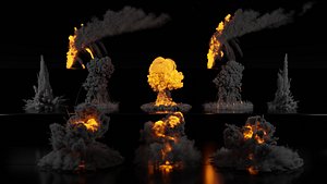 Explosion vfx model - TurboSquid 1594359