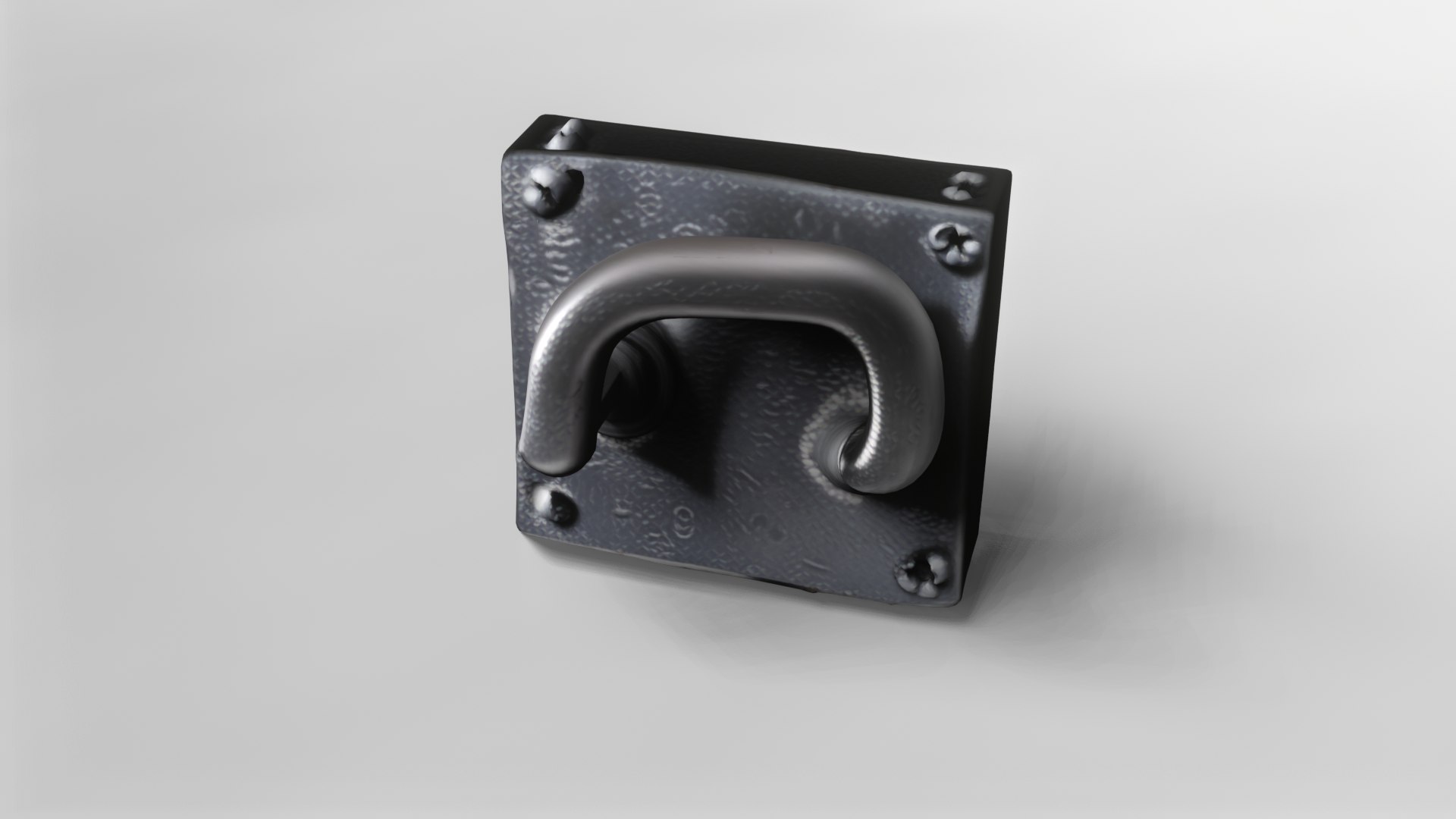 3D Vintage Metal Door Handle 3D Model - TurboSquid 2417945