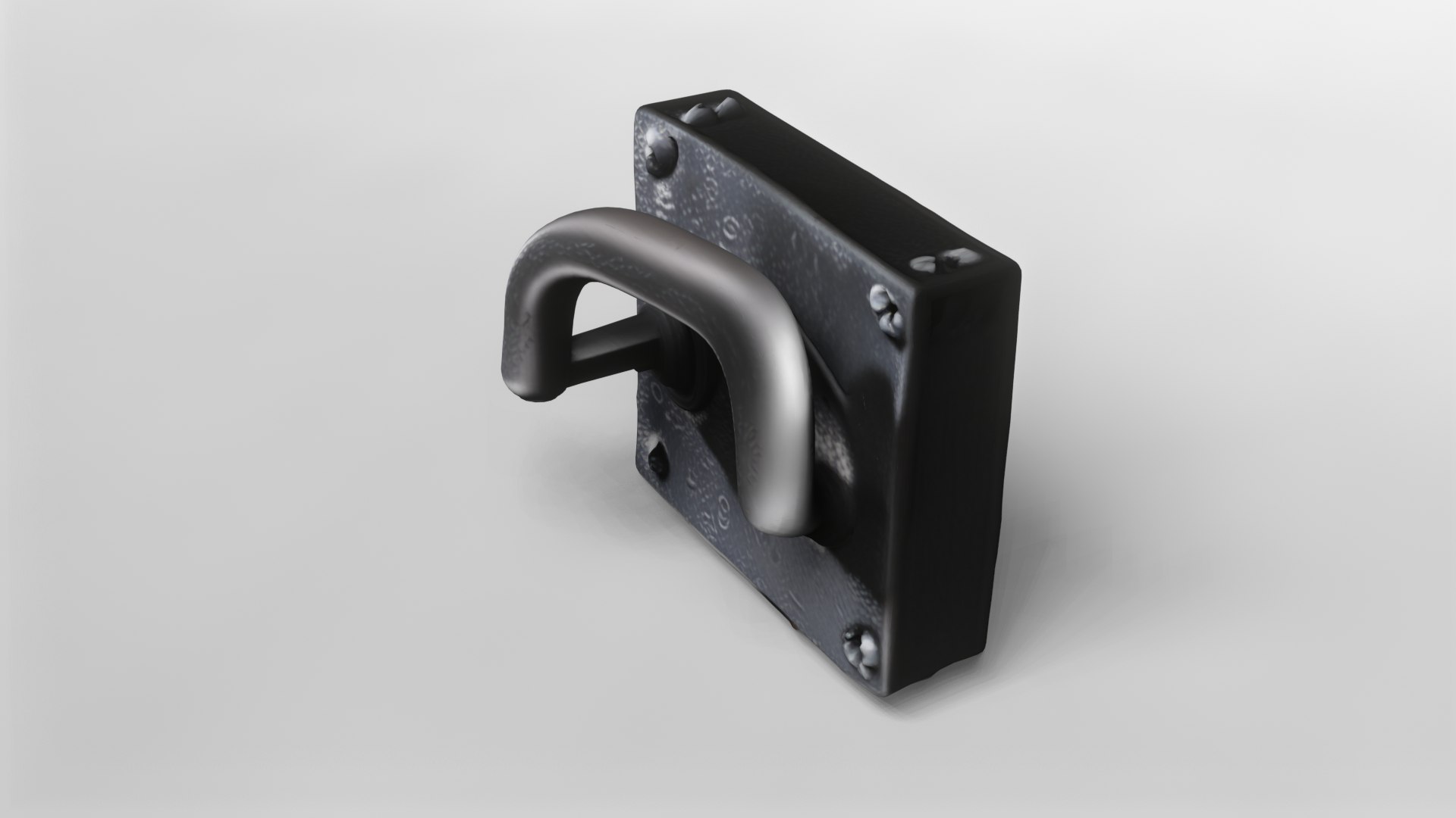 3D Vintage Metal Door Handle 3D Model - TurboSquid 2417945