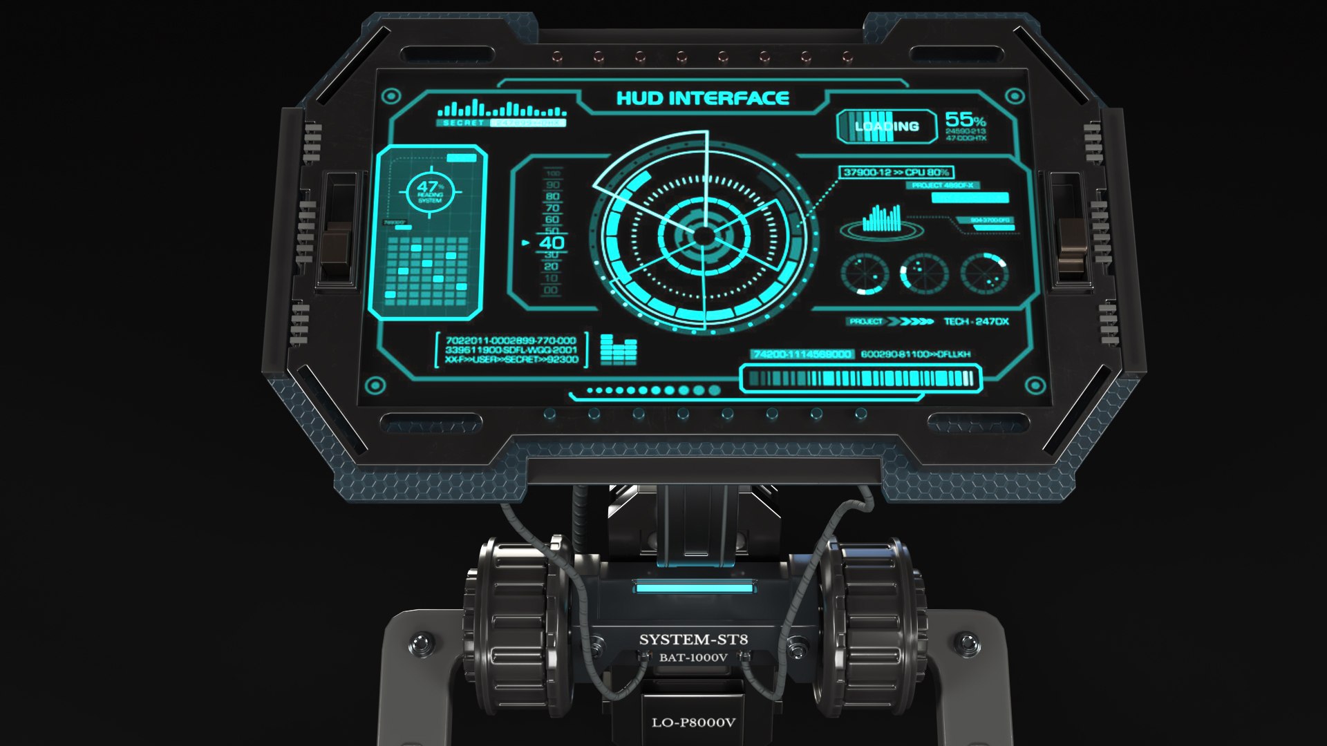 Sci-Fi Console 3D Model - TurboSquid 1987942