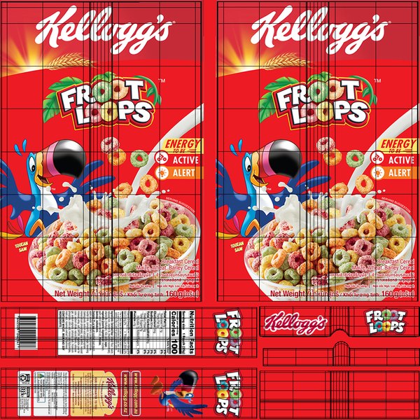 3D cereal box s - TurboSquid 1677616