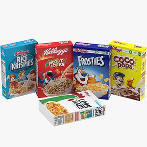 Download Free & Premium Cereal Box 3D Models | TurboSquid