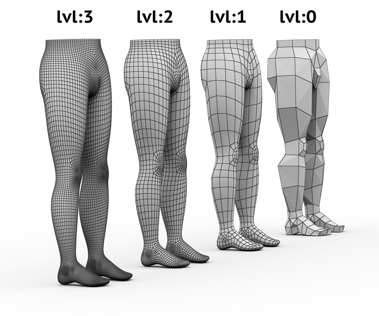 3D Legs - TurboSquid 1596176