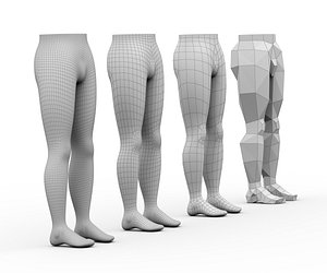 3d model legs character