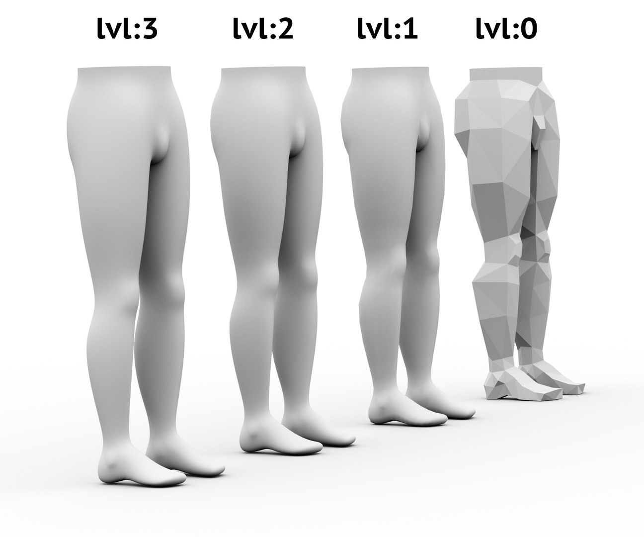 3D Legs - TurboSquid 1596176