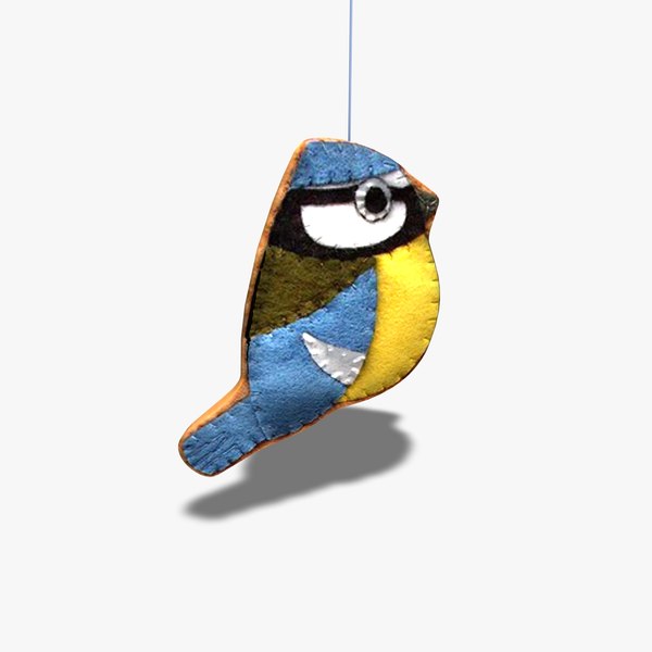 3d handcrafted bird mobile