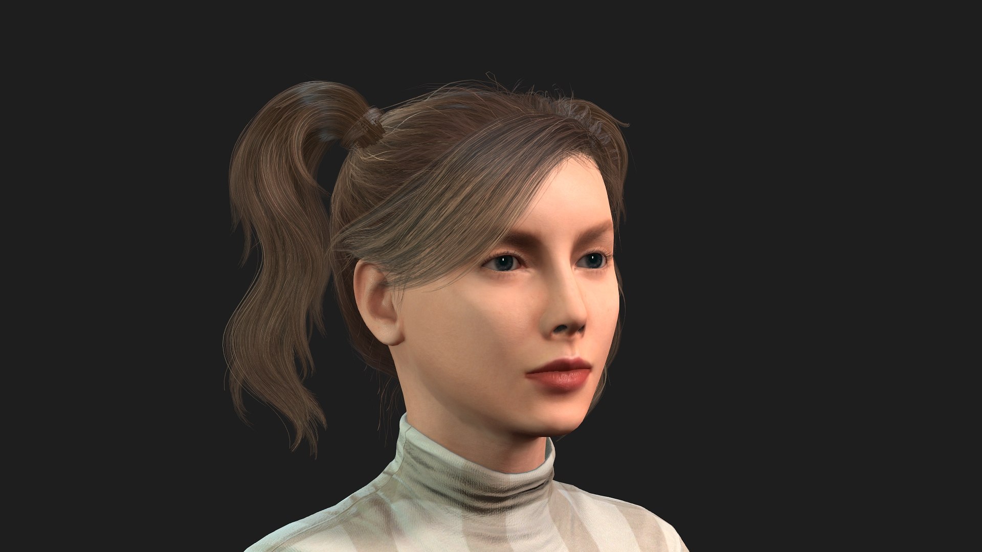 3D Beautiful 3D Girl Character Fully Rigged And Textured - TurboSquid ...