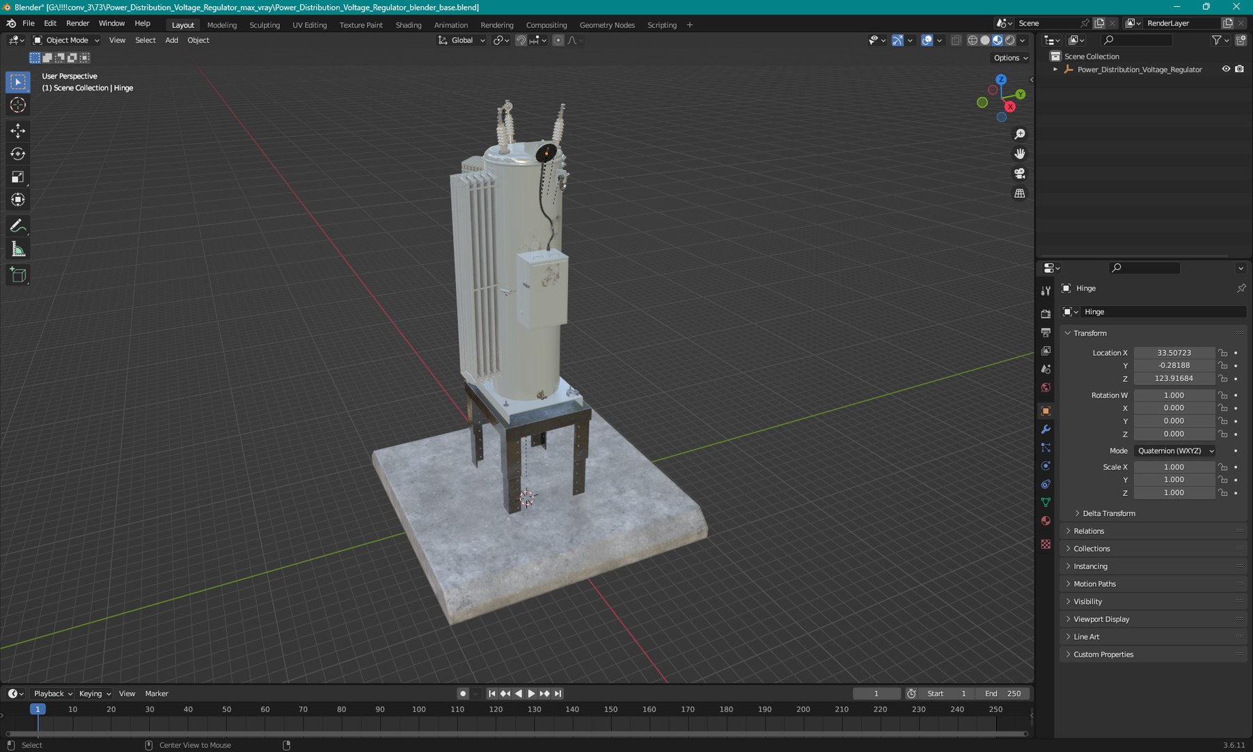 3D Power Distribution Voltage Regulator Model - TurboSquid 2381919