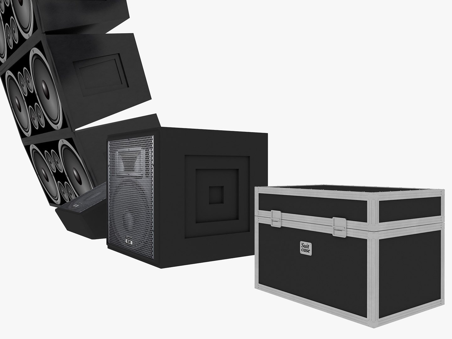 Stage Lights Speakers 3D Model - TurboSquid 2085760