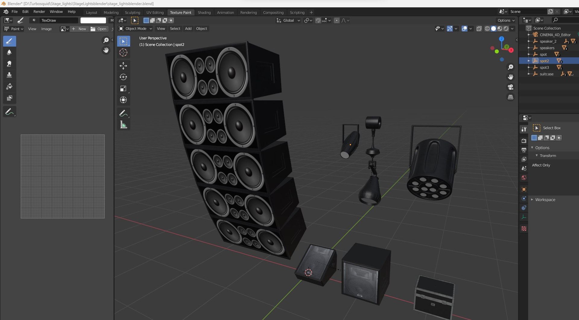 Stage Lights Speakers 3D Model - TurboSquid 2085760