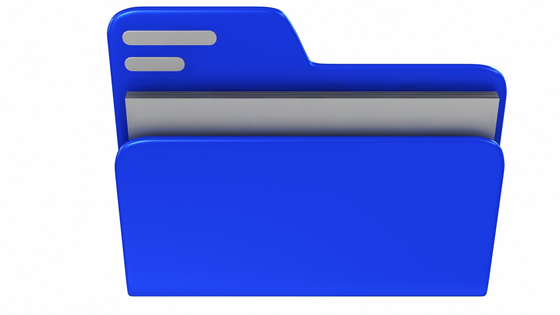 3D File Icon Blue Model - TurboSquid 2004783