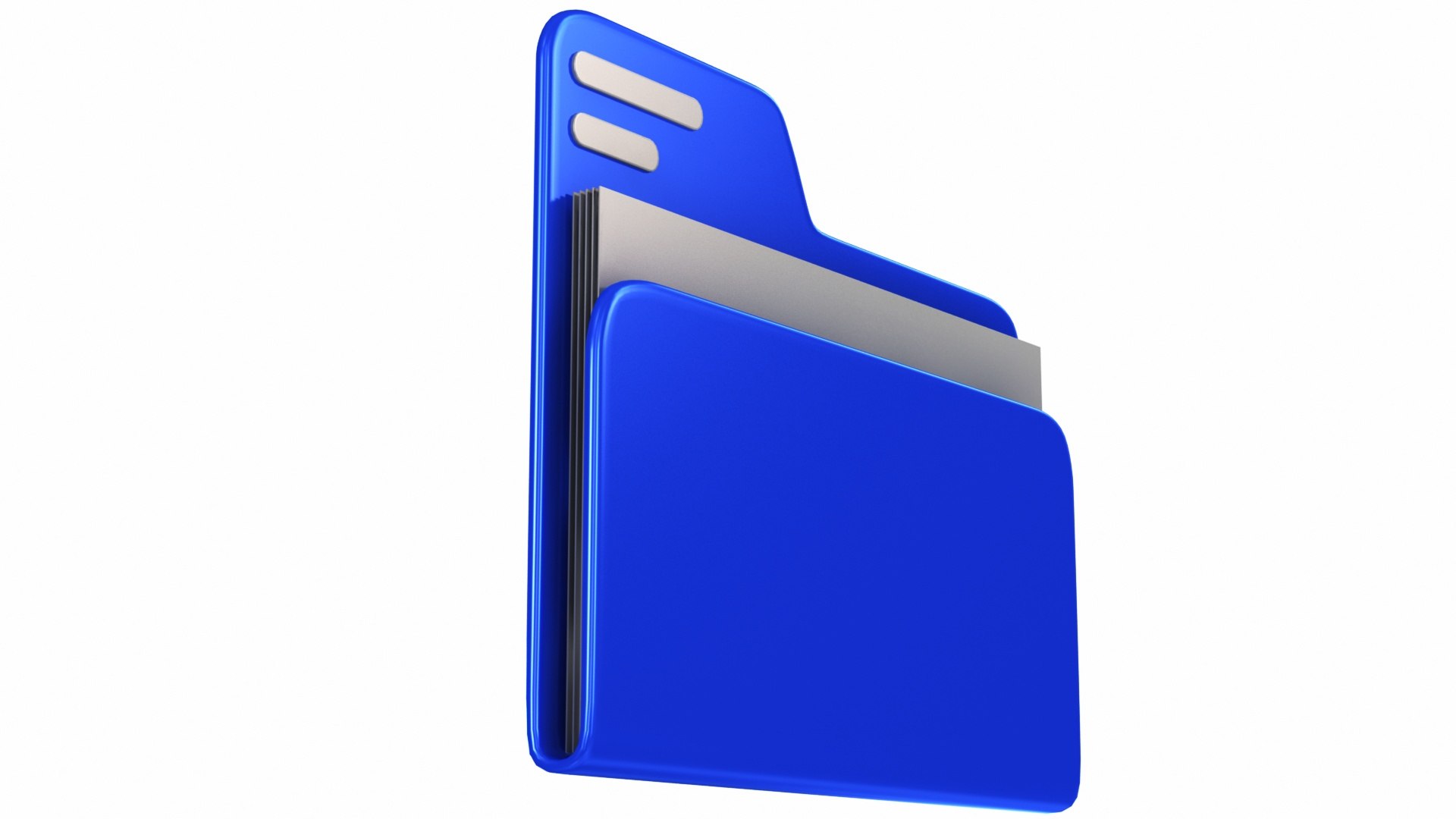 3D File Icon Blue Model - TurboSquid 2004783