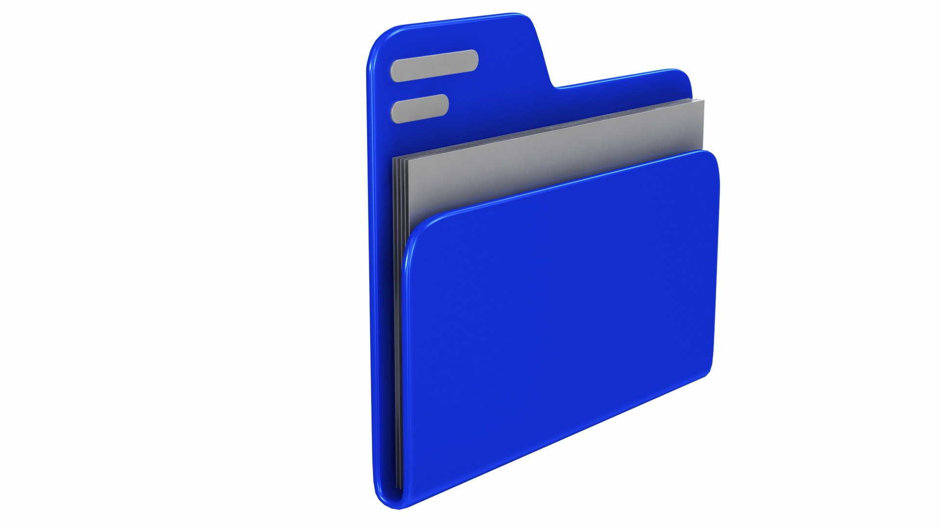 3D File Icon Blue Model - TurboSquid 2004783