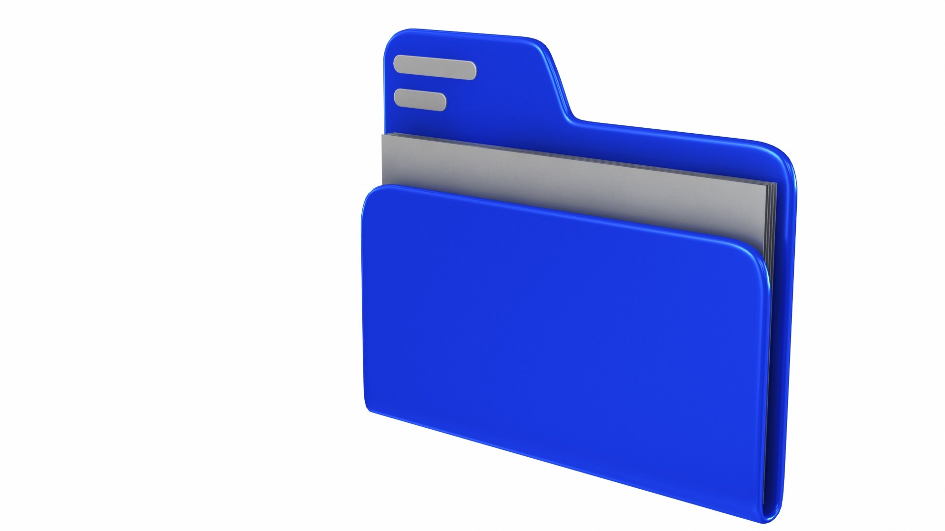 3D File Icon Blue Model - TurboSquid 2004783
