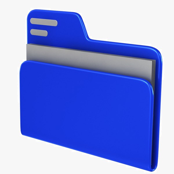 3D File Icon Blue model - TurboSquid 2004783