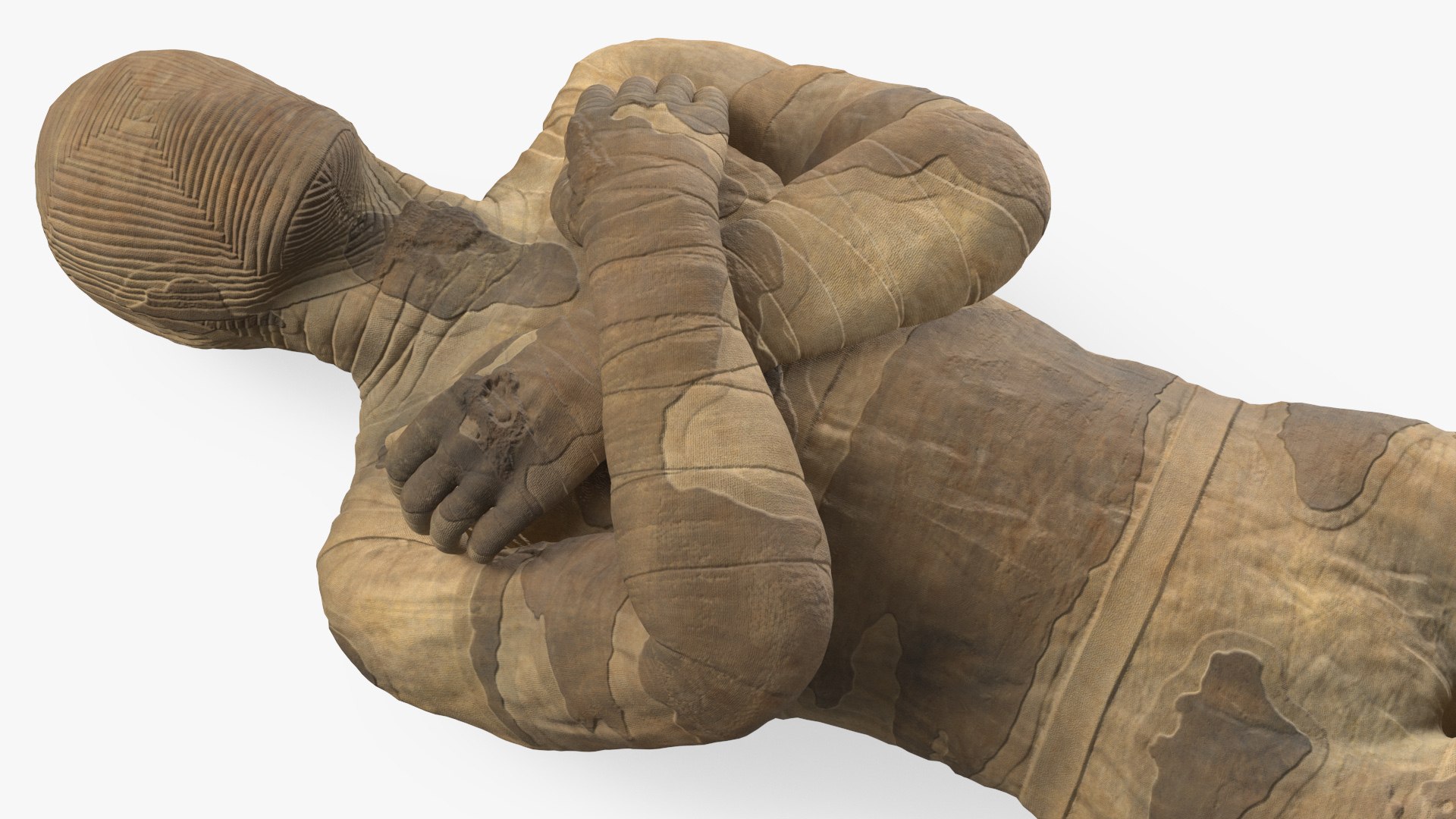 3D Model Mummy With Arms Crossed For 3D Print - TurboSquid 2285078