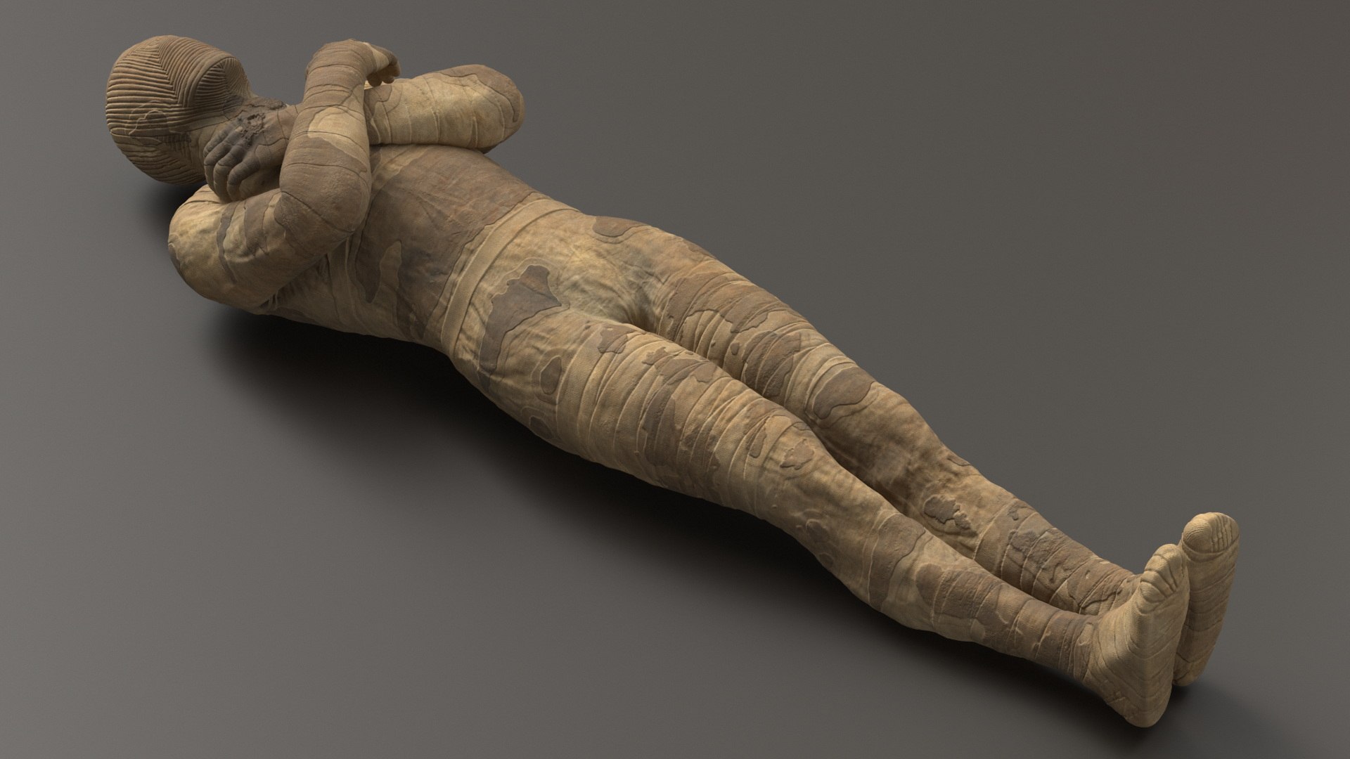3D Model Mummy With Arms Crossed For 3D Print - TurboSquid 2285078