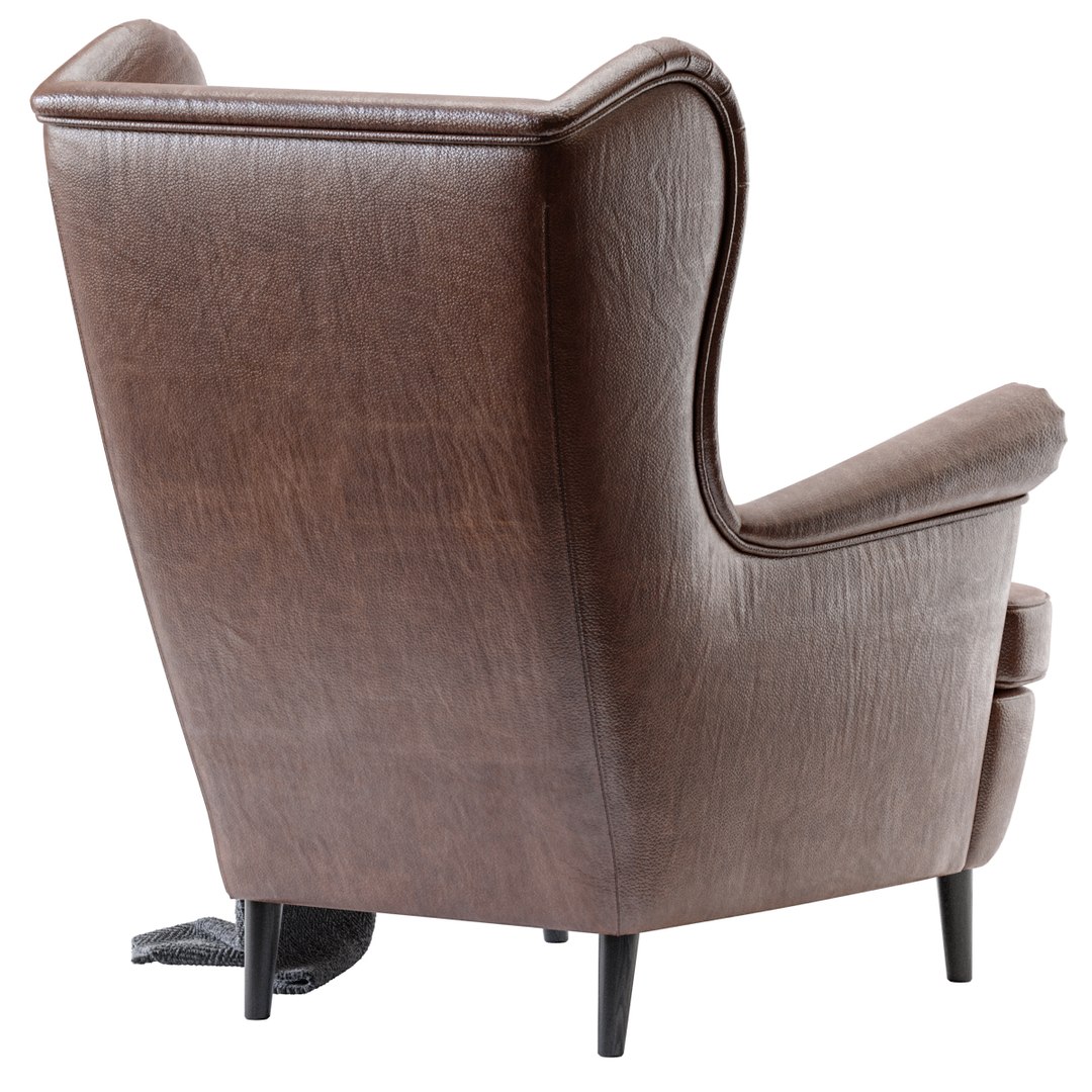3D Armchair Jencs Step Leather - TurboSquid 1721823