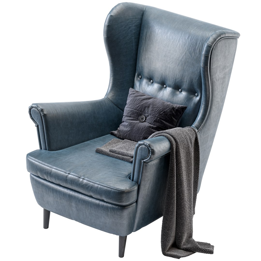 3D Armchair Jencs Step Leather - TurboSquid 1721823