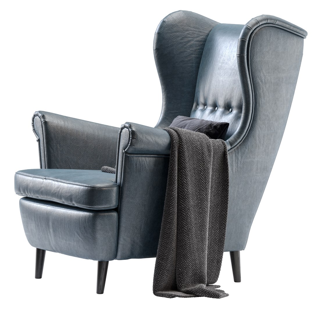 3D Armchair Jencs Step Leather - TurboSquid 1721823