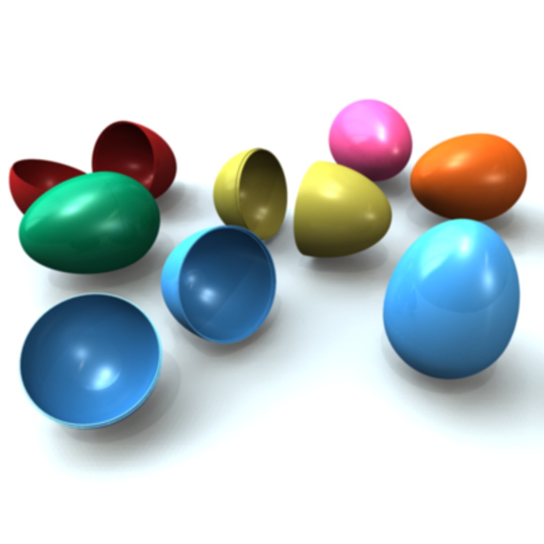 3d Plastic Easter Eggs