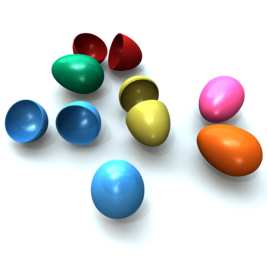3d Plastic Easter Eggs