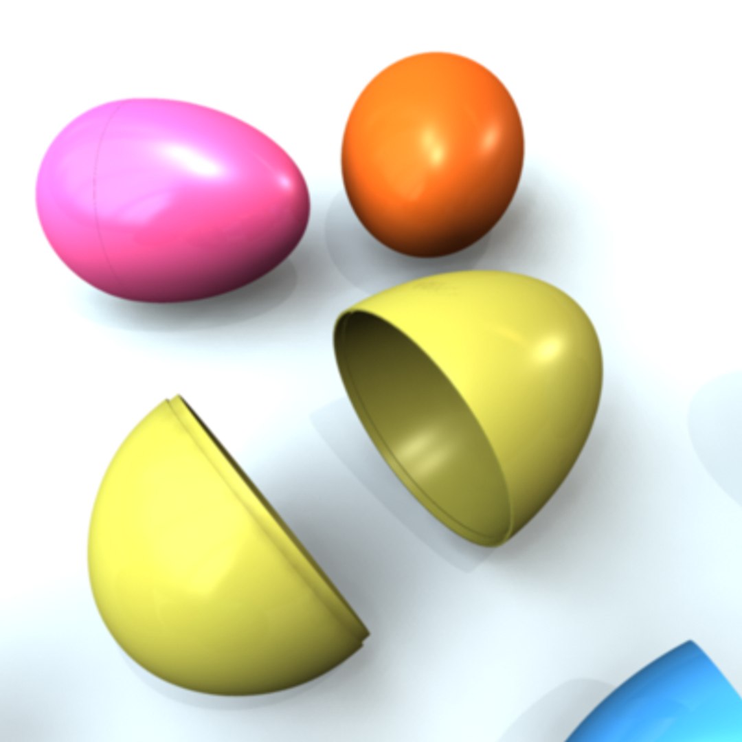 3d Plastic Easter Eggs