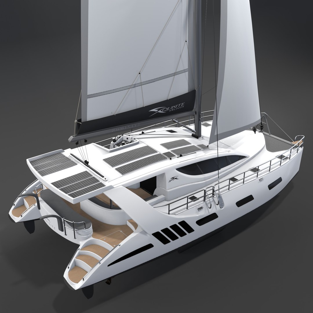 Xquisite X5 Plus Catamaran 3D Model - TurboSquid 2089308