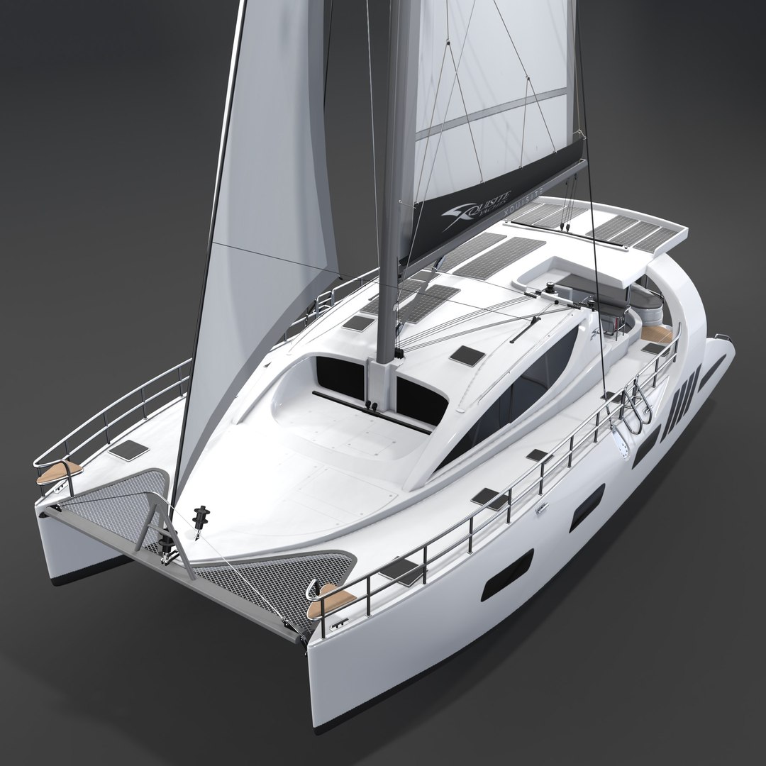 Xquisite X5 Plus Catamaran 3D Model - TurboSquid 2089308