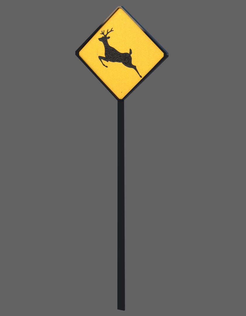 Free Sign Deer Signal Model - TurboSquid 1467270