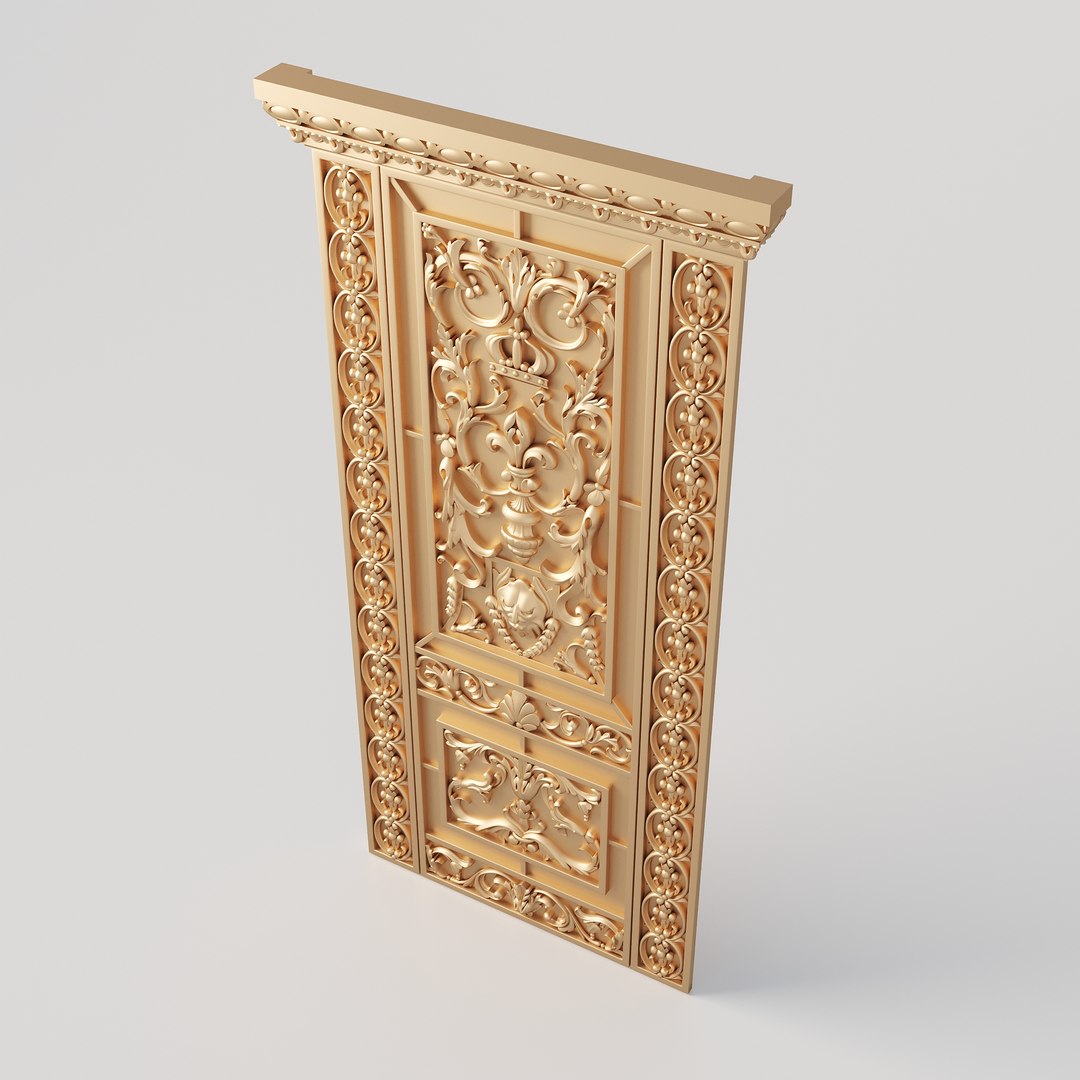 Carved Door Cnc Interior Design Model - TurboSquid 1663298