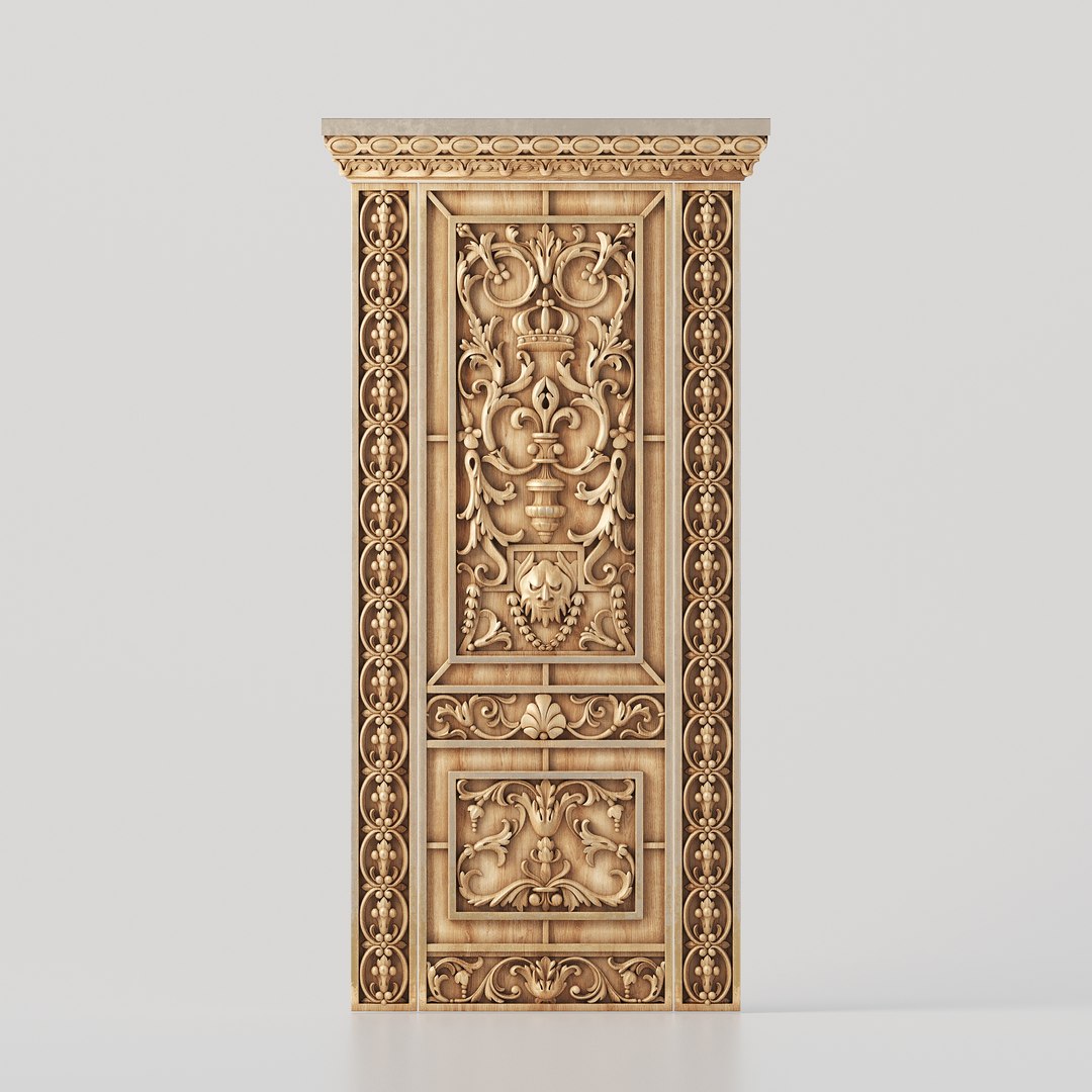 Carved Door Cnc Interior Design Model - TurboSquid 1663298