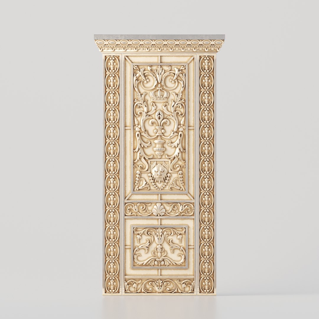 Carved Door Cnc Interior Design Model - TurboSquid 1663298