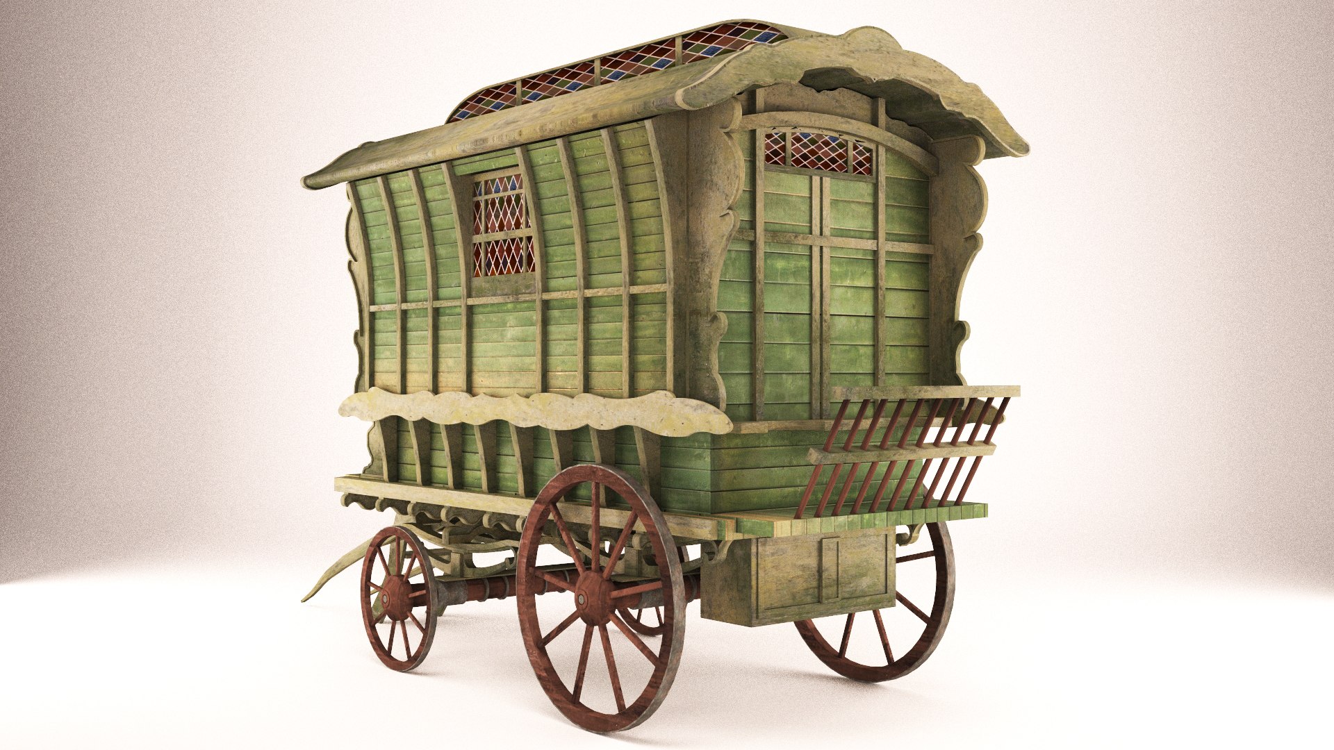 Wagon 3d Model