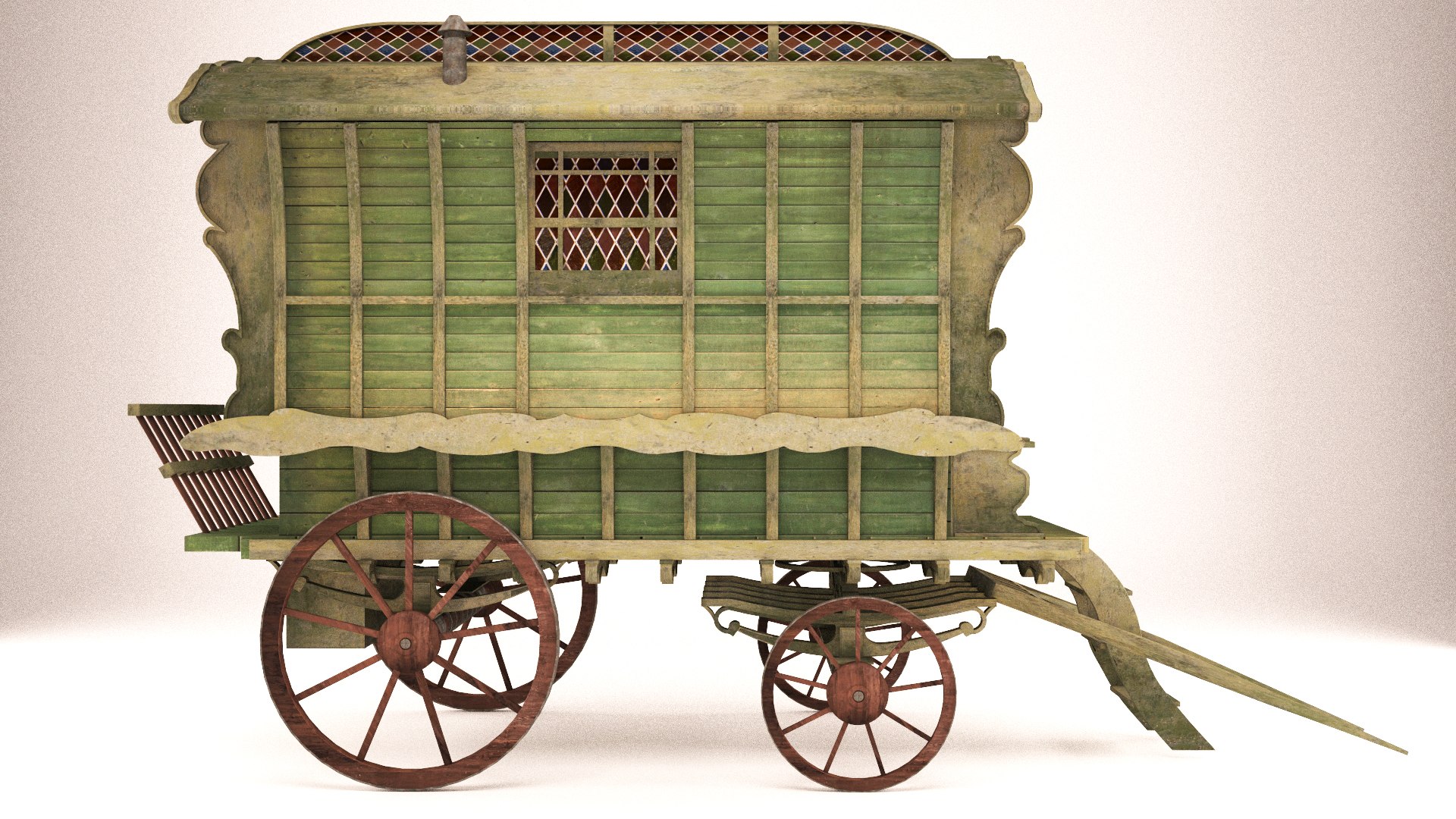 Wagon 3d Model