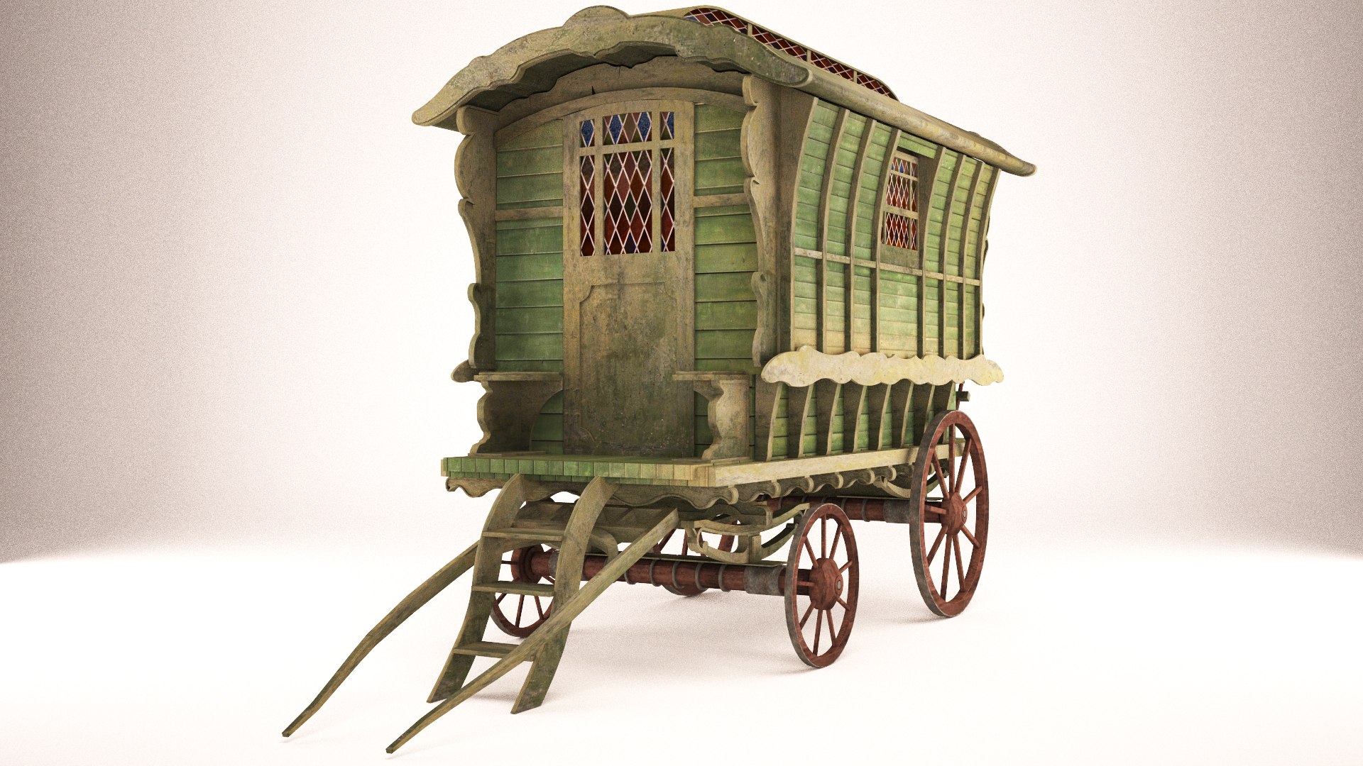 Wagon 3d Model