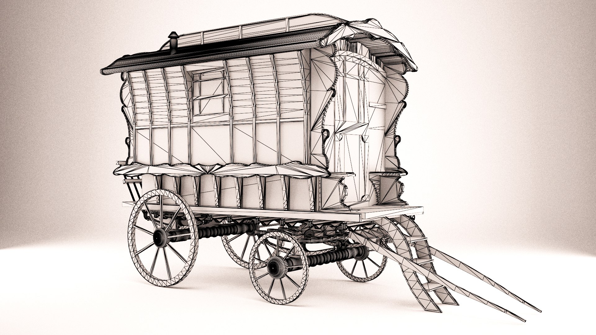 Wagon 3d Model