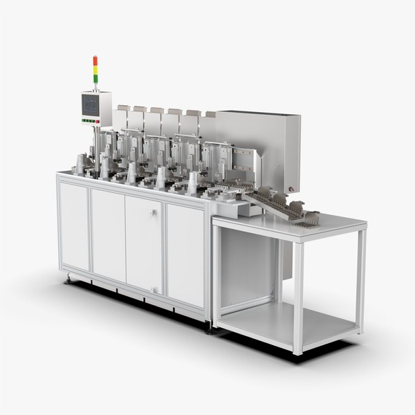 modelo 3d Máquina clasificadora automática de tanques de aceite de ...