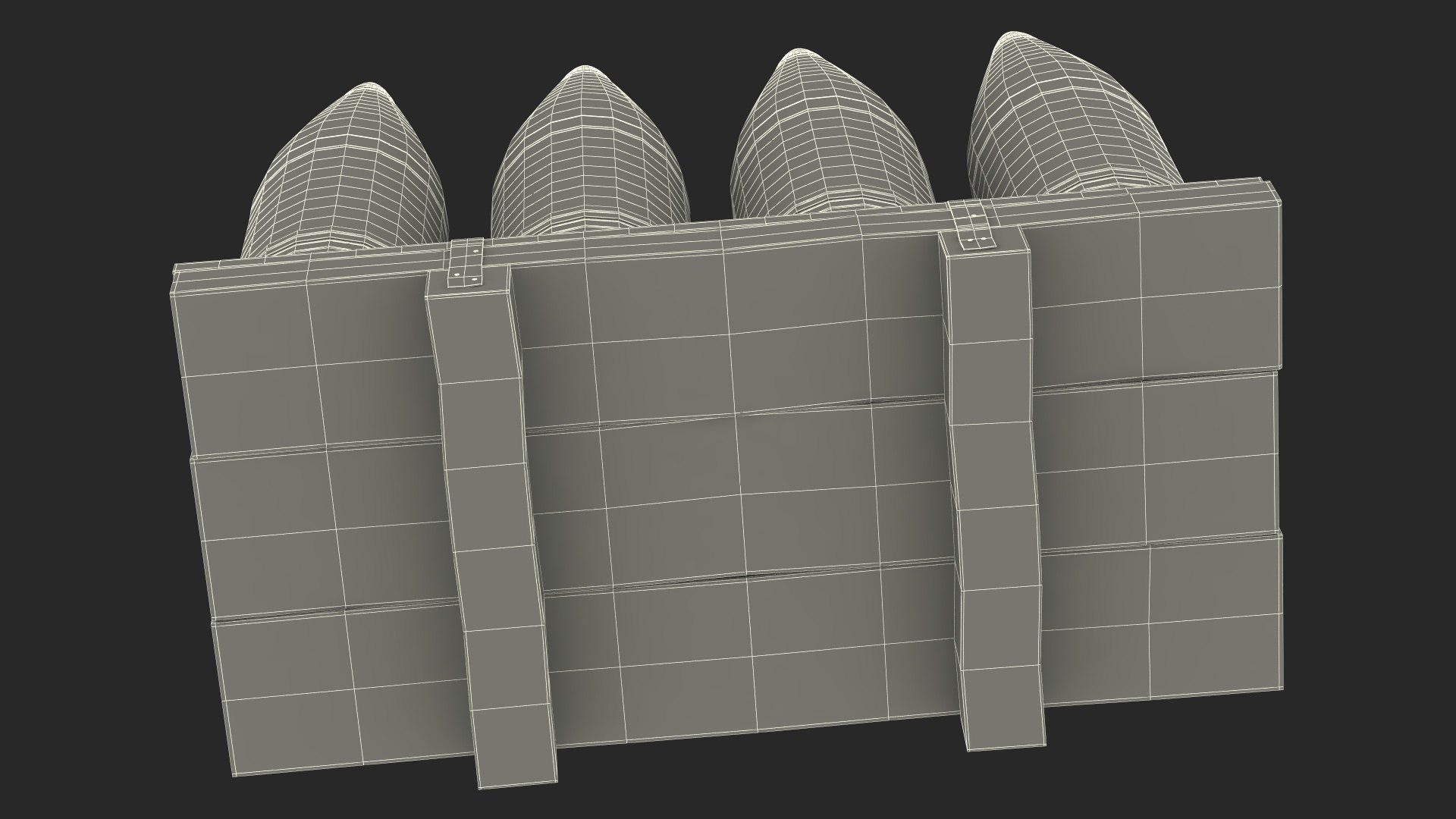 3D Artillery Shells 155mm On Wooden Pallet Model - TurboSquid 2210641