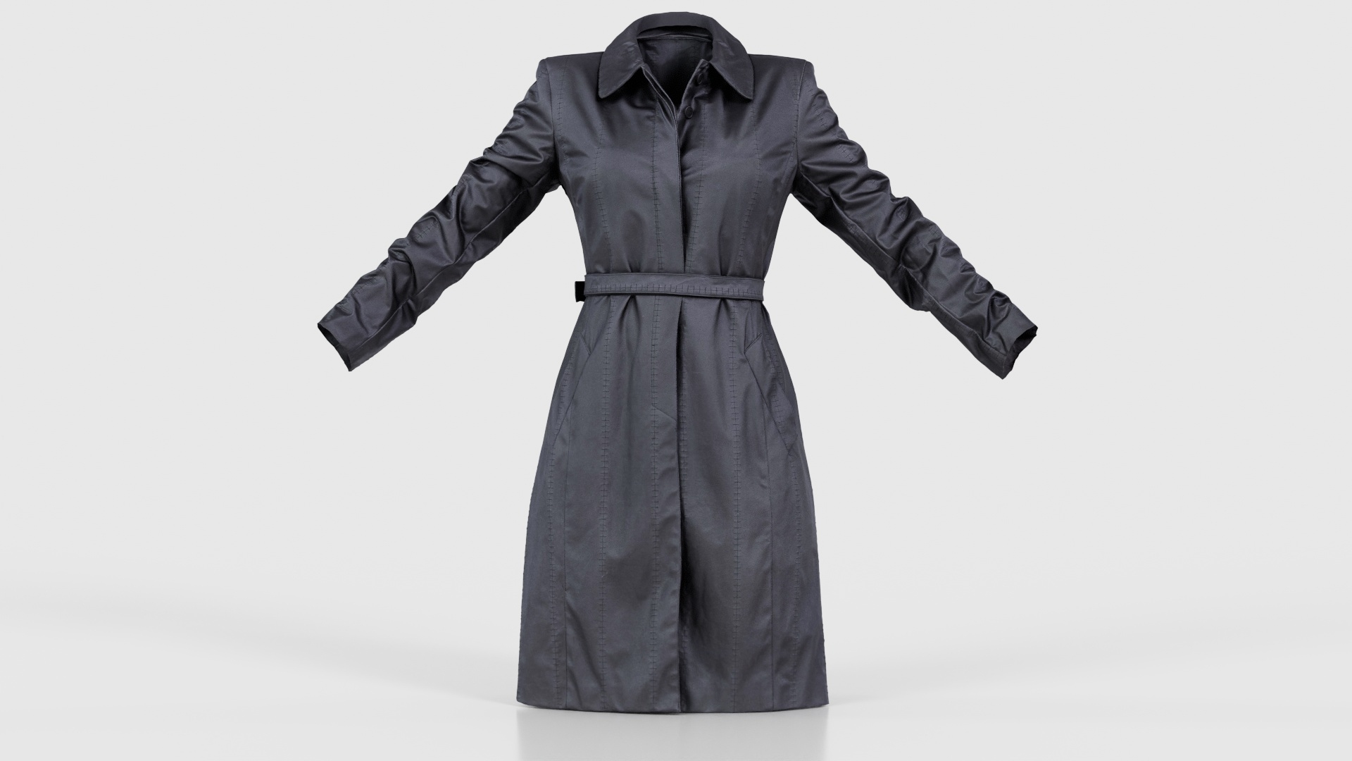 3D Leather Stitch Trench Remastered - TurboSquid 2360756