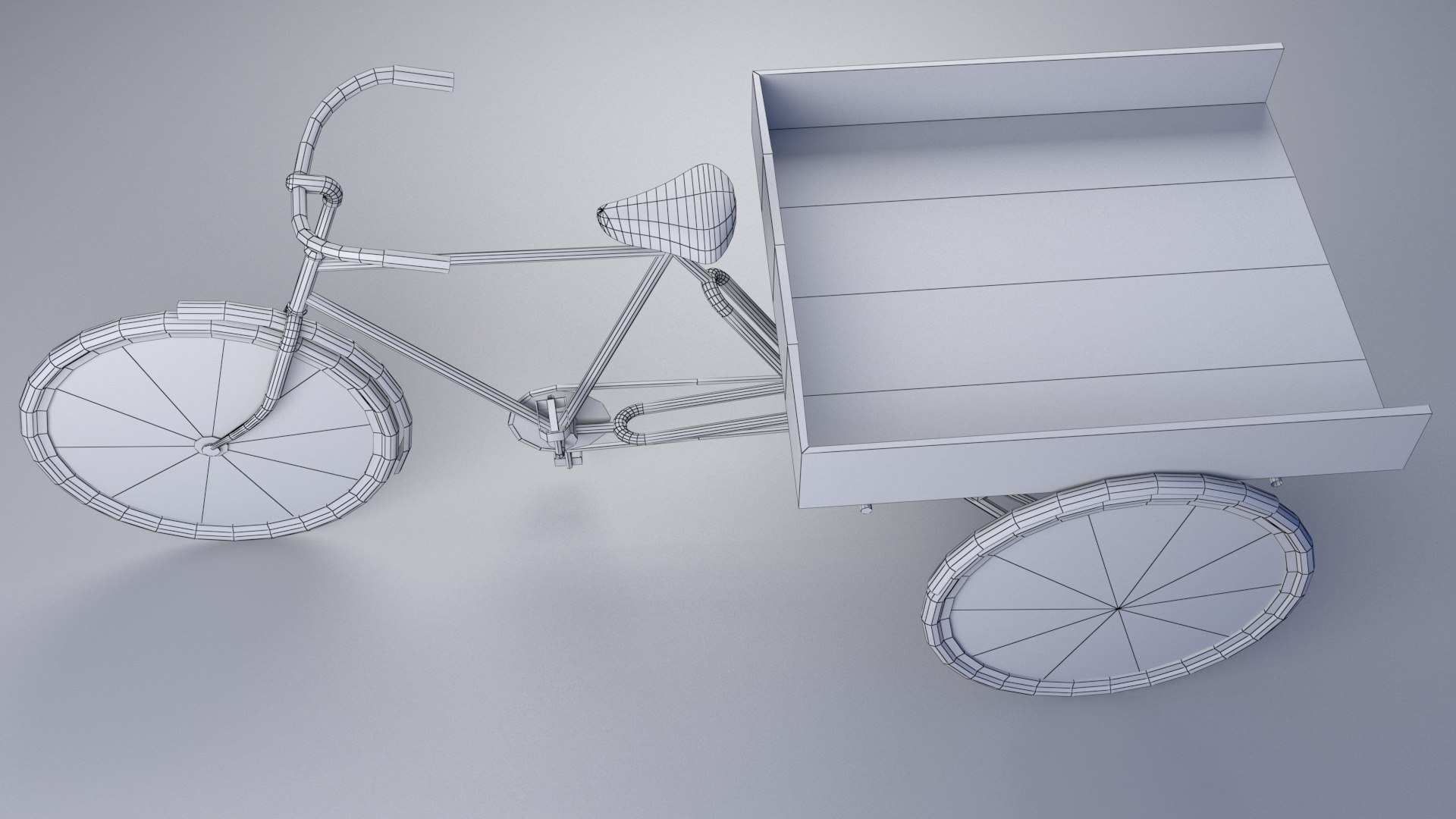3d Model Loading Cycle Rickshaw