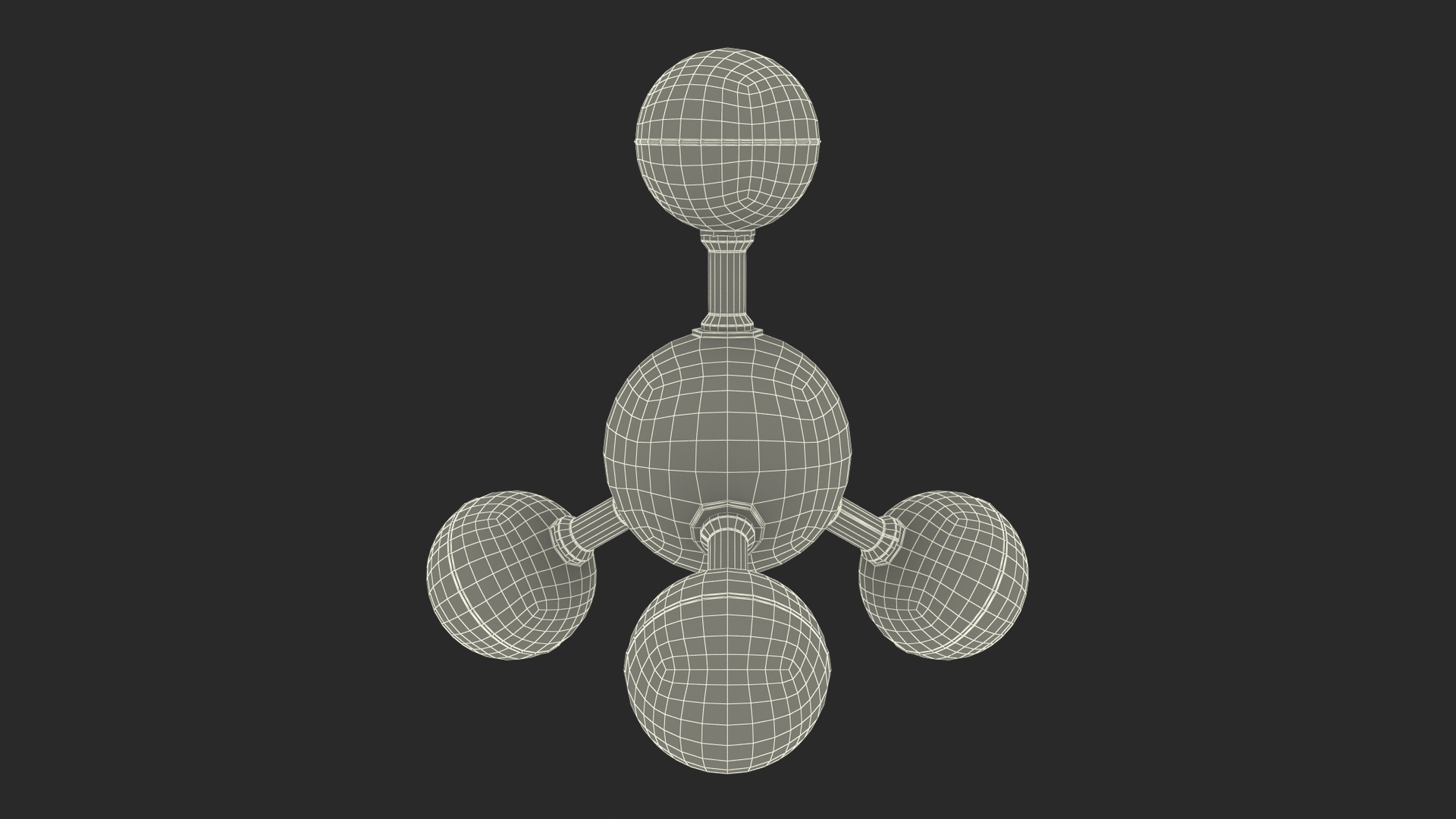 3D Methane Molecule Structure - TurboSquid 2391450