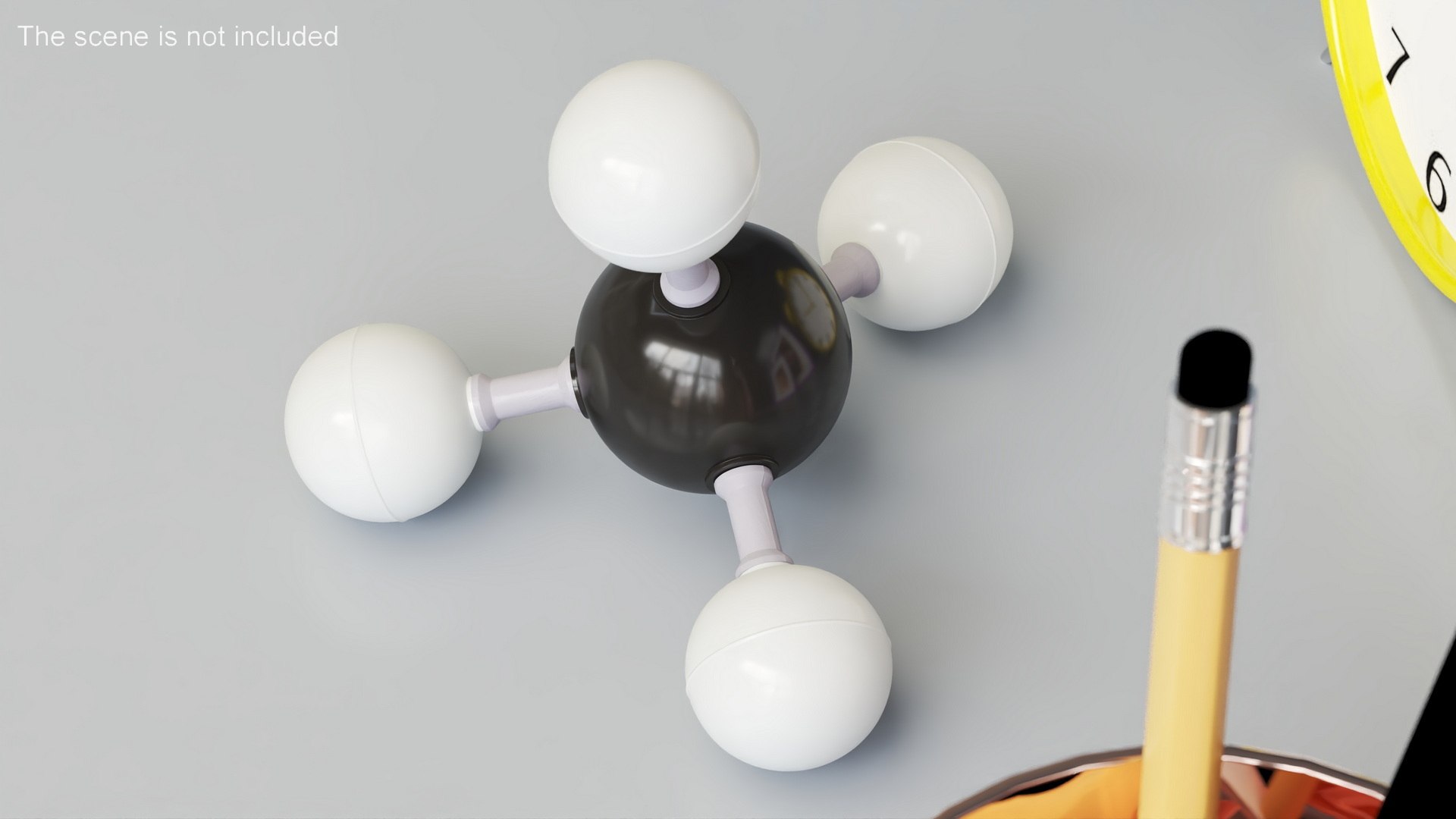 3D Methane Molecule Structure - TurboSquid 2391450