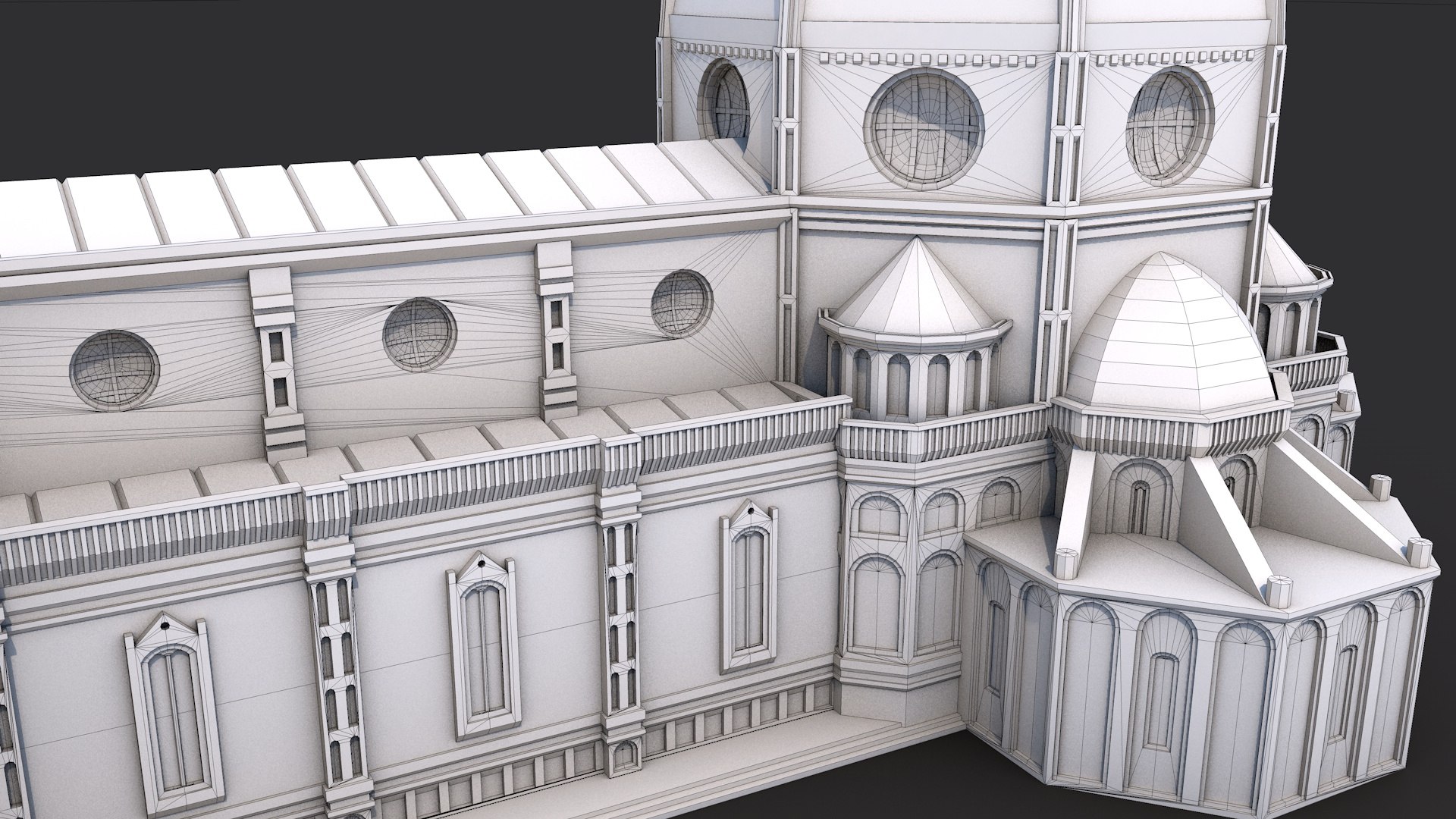 3D Cathedral Florence Model - TurboSquid 1577239