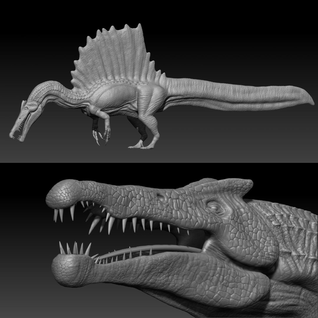 modelo 3d Spinosaurus Sculpted - TurboSquid 2098510