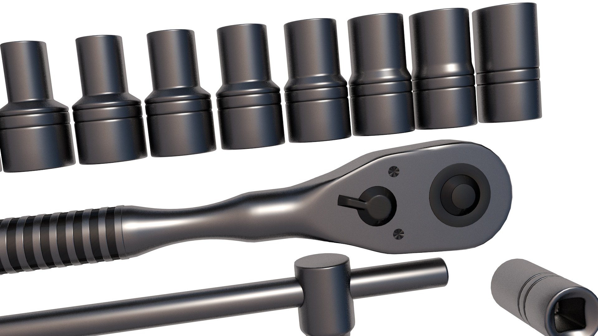 Socket Wrenches 3D Model - TurboSquid 1806738