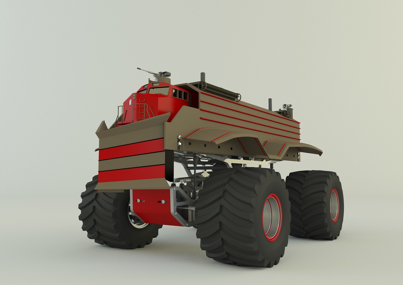 Locomotive Monster Trucks 3D Model - TurboSquid 2067832